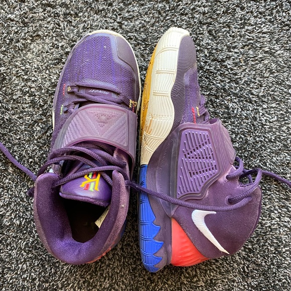 Nike | Shoes | Nike Kyries 6 Basketball Shoes Purple Kids Size 65 ...
